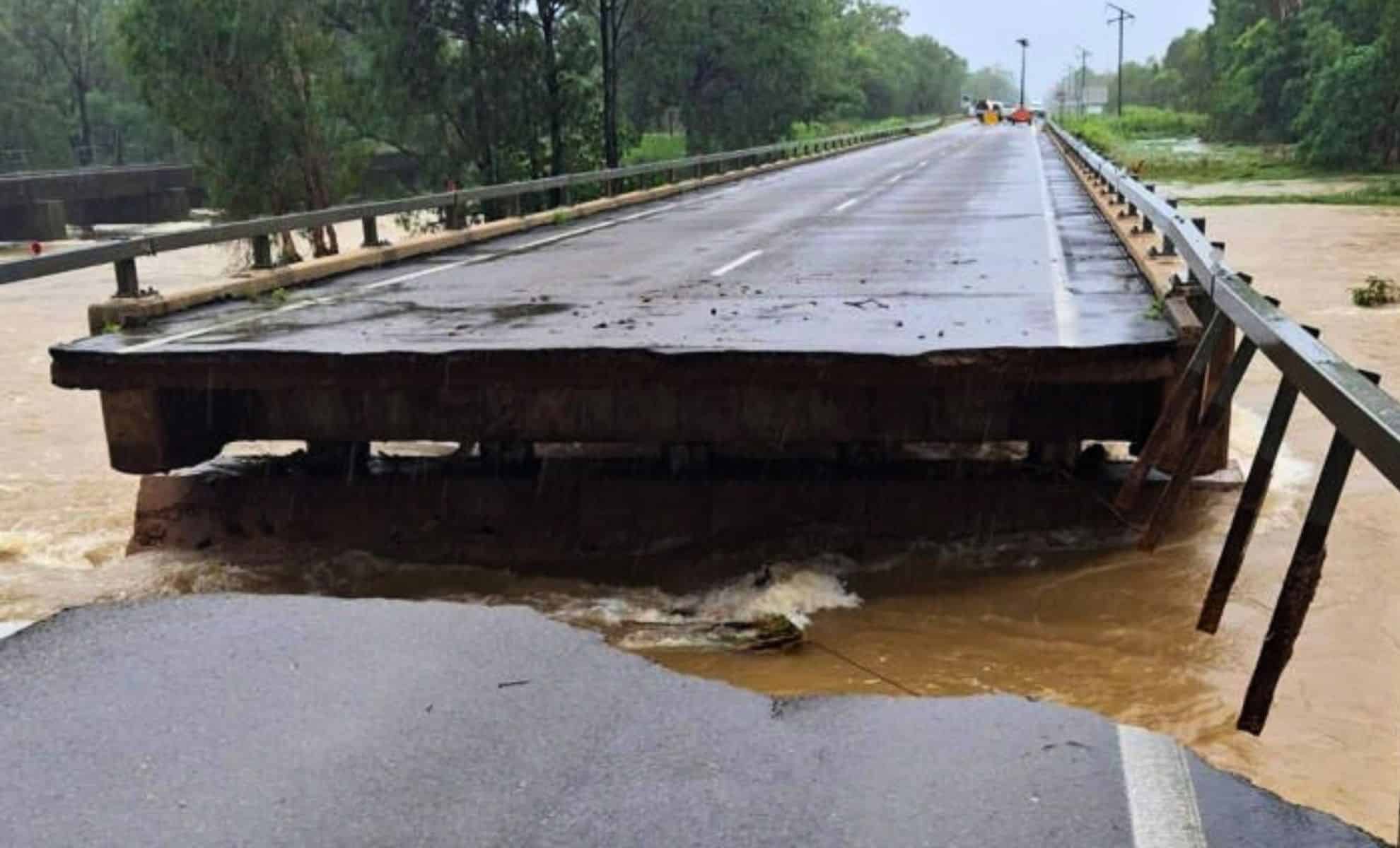 Queensland’s Worst Floods in Decades Wipe Out a Major Highway Bridge ...