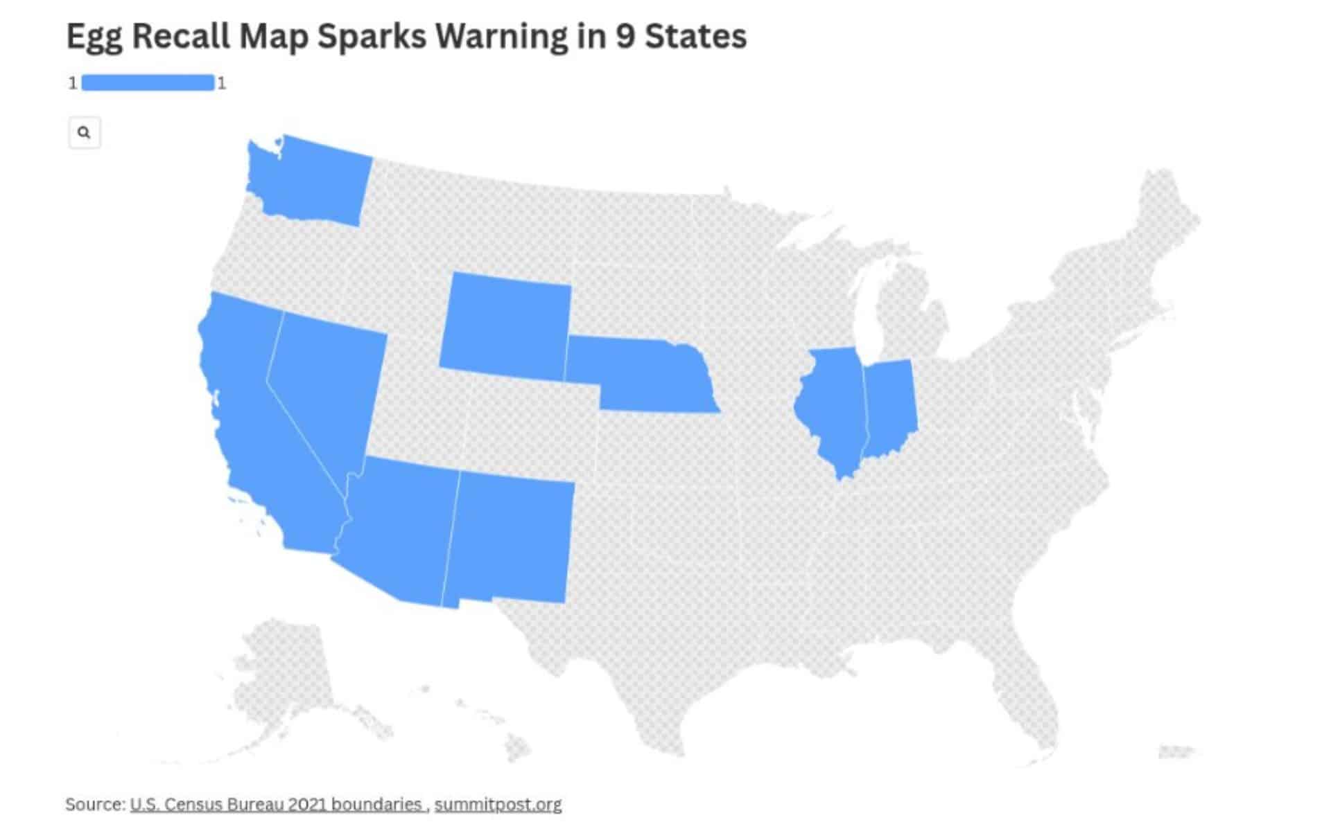 Massive Egg Recall Issued Over Salmonella Concerns Affecting 9 States